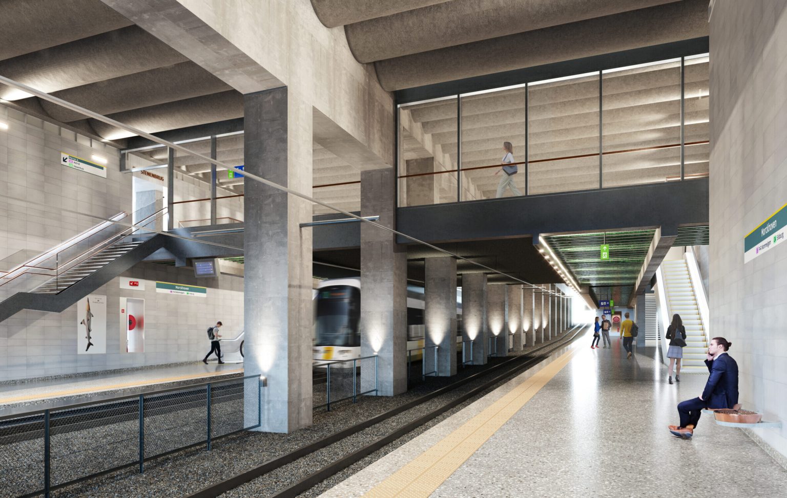 Start completion of unused stations of Antwerp premetro in 2025 - GROUP A